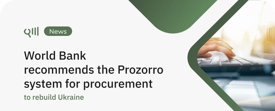 The World Bank Recognized the Prozorro System as Appropriate for ...